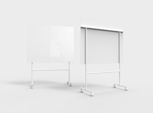 Lintex Mono Mobile glassboard, 150,7 x 196 cm, white | Finnish Design ...