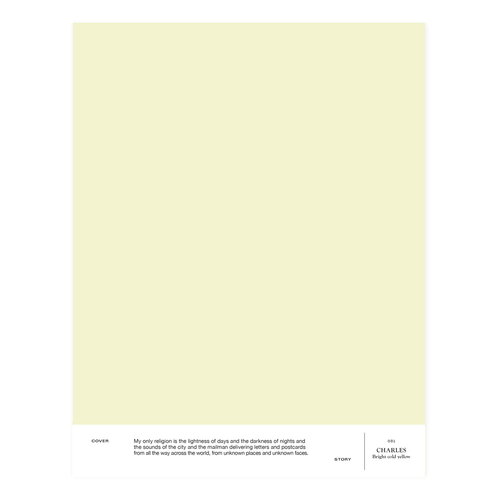 Cover Story Paint sample, 031 CHARLES - bright cold yellow | Finnish ...