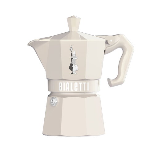 Bialetti Moka Exclusive espresso maker, 3 cups, cream | Finnish Design Shop
