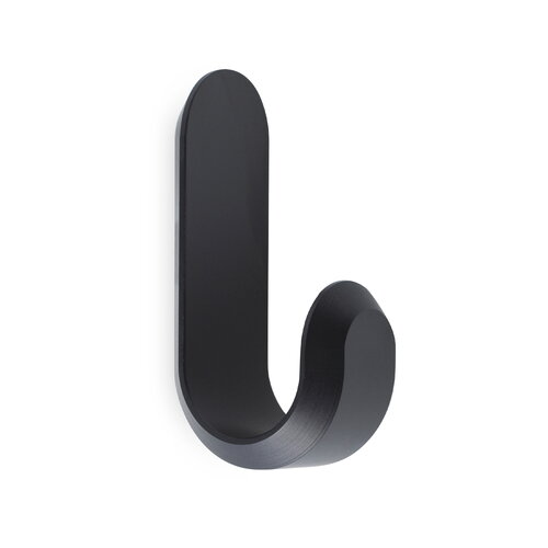 Normann Copenhagen Curve mini hook, 2 pcs, matt black | Finnish Design Shop