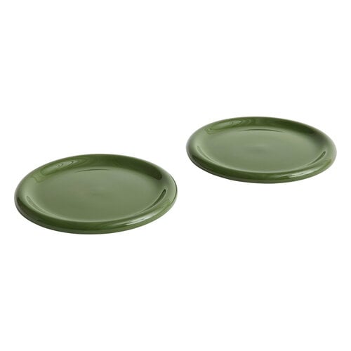 HAY Barro plate, set of 2, 24 cm, green | Finnish Design Shop