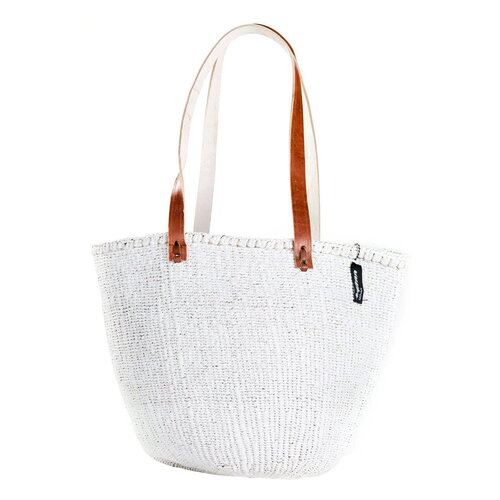 Mifuko Kiondo shopper basket, M, white | Finnish Design Shop