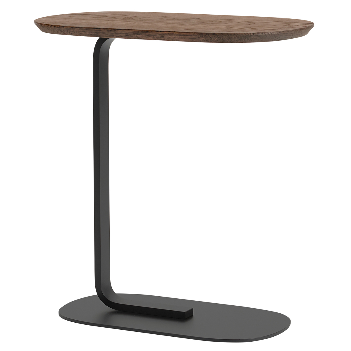 Muuto Relate side table, h. 60,5 cm, smoked solid oak - black | Pre ...