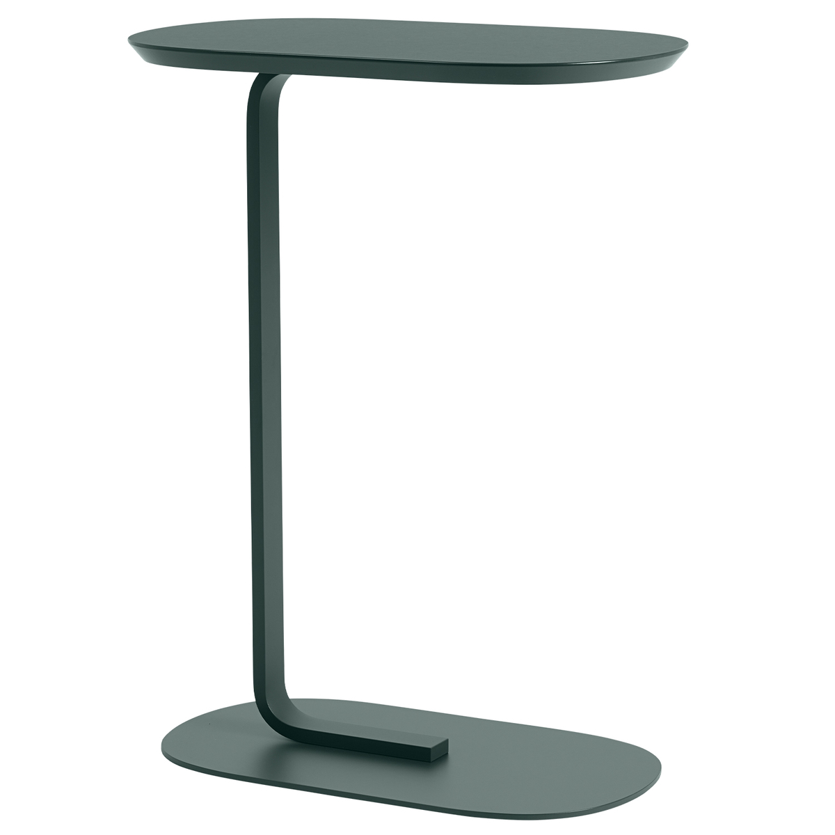 Muuto Relate side table, h. 73,5 cm, dark green | Finnish Design Shop