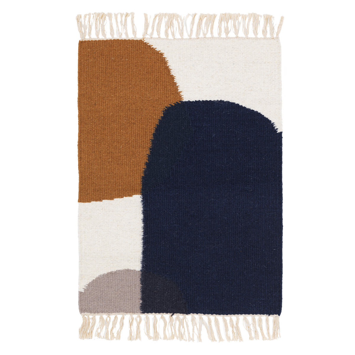 Ferm Living Kelim mat, Merge 50 x 70 cm | Pre-used design | Franckly