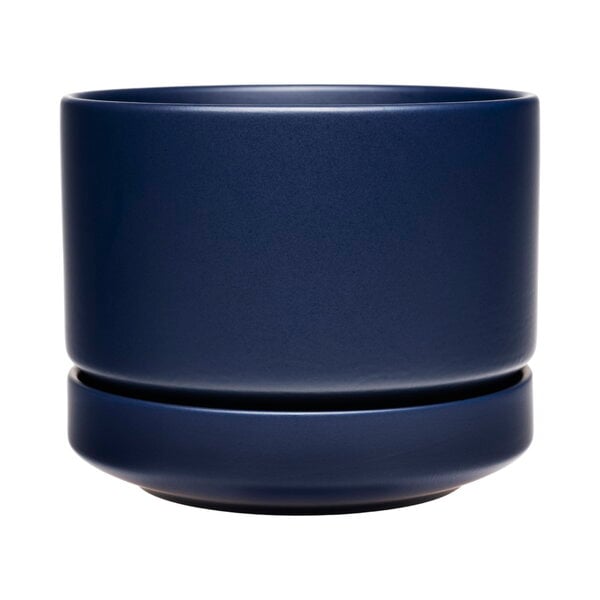 Arabia SN plant pot, 16 cm, matt blue | Finnish Design Shop UK