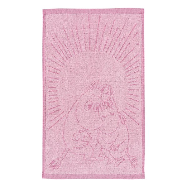 Moomin Arabia Moomin hand towel, 30 x 50 cm, Sweethearts pink | Finnish ...