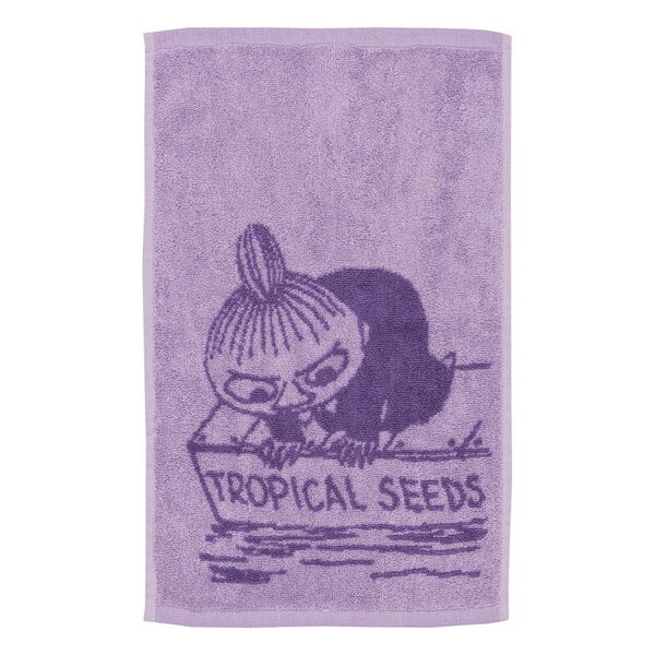 Moomin Arabia Moomin hand towel, 30 x 50 cm, Little My purple | Finnish ...