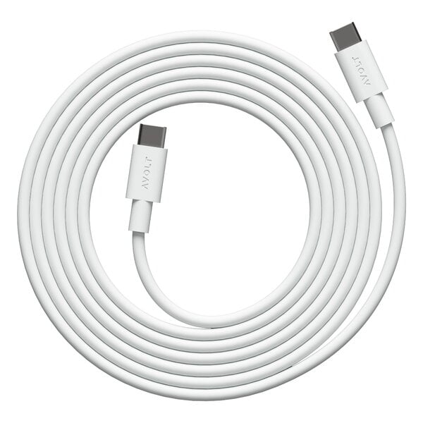 Avolt Cable 1 USB-C to USB-C latauskaapeli, 2 m, valk., Avolt x ...