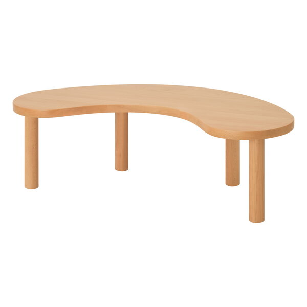 Hem Worm coffee table, large, beech - beech | Finnish Design Shop