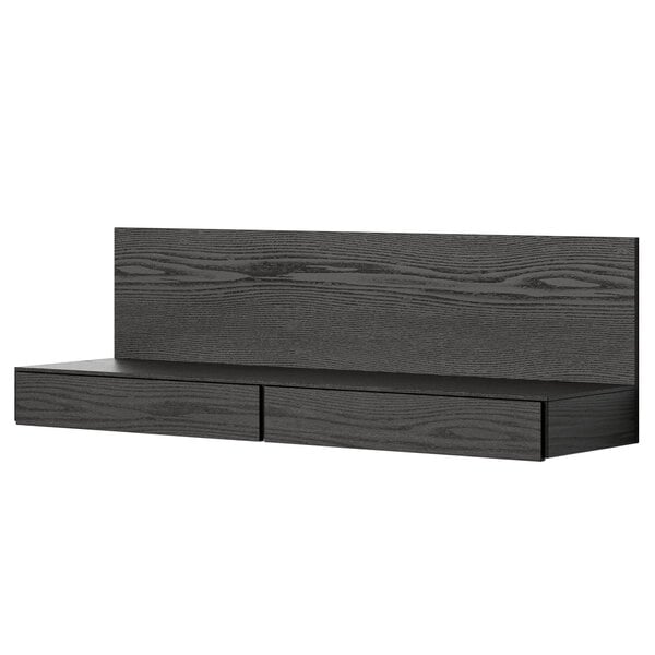 New Works Tana wall mounted media module, black stained oak | Finnish ...
