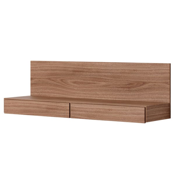 New Works Tana wall mounted media module, walnut | Finnish Design Shop