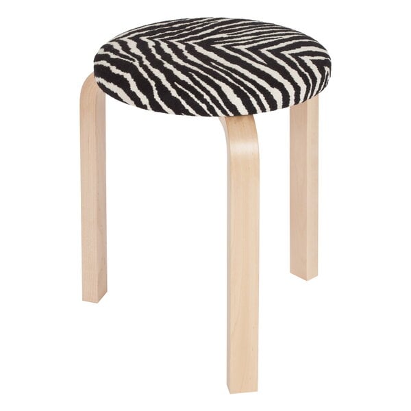 Artek Aalto stool 60, birch - Zebra | Finnish Design Shop
