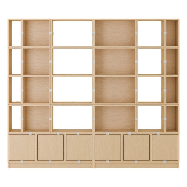 Muuto Stacked Office Storage, configuration 1, oak | Finnish Design Shop