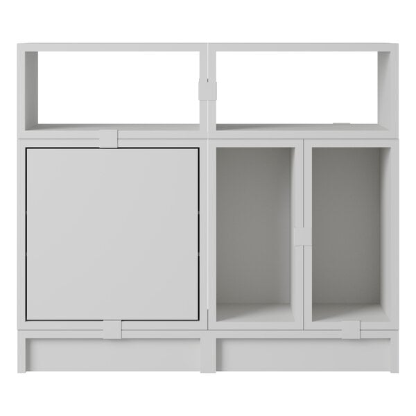 Muuto Stacked Office Storage, configuration 5, grey | Finnish Design Shop