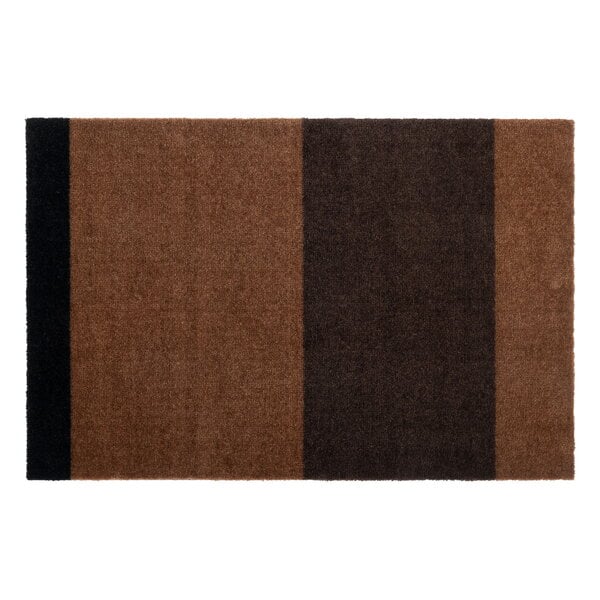 Tica Copenhagen Stripes horizontal rug, 60 x 90 cm, cognac - d.brown ...