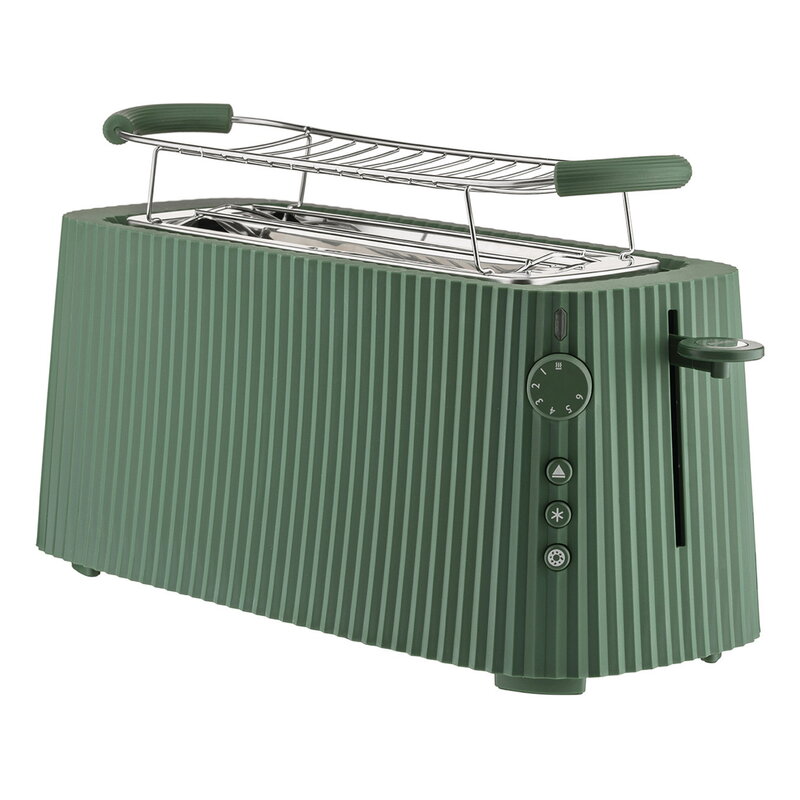 Alessi Plissé Long toaster, green | Finnish Design Shop