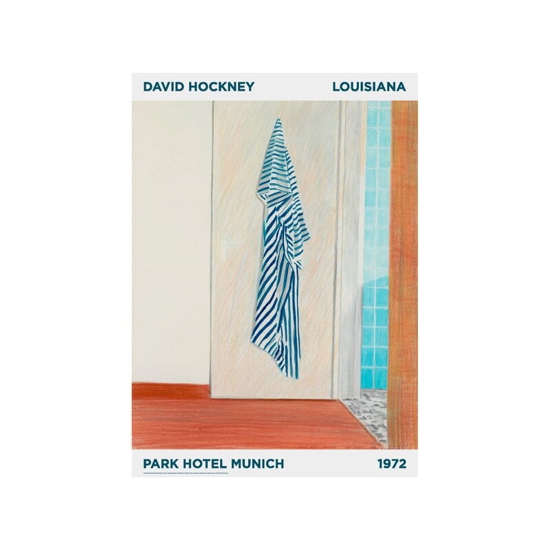 Louisiana Museum of Modern Art David Hockney - Park Hotel Munich 1972, A2 poster | Finnish ...