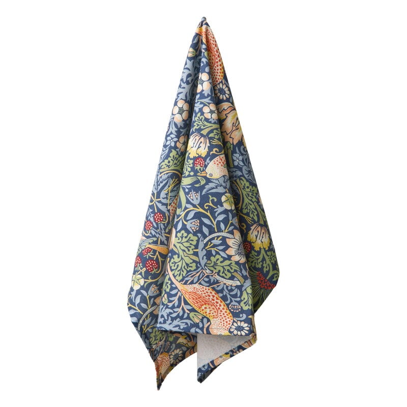Havi William Morris torchon de cuisine Strawberry Thief, bleu | Finnish ...
