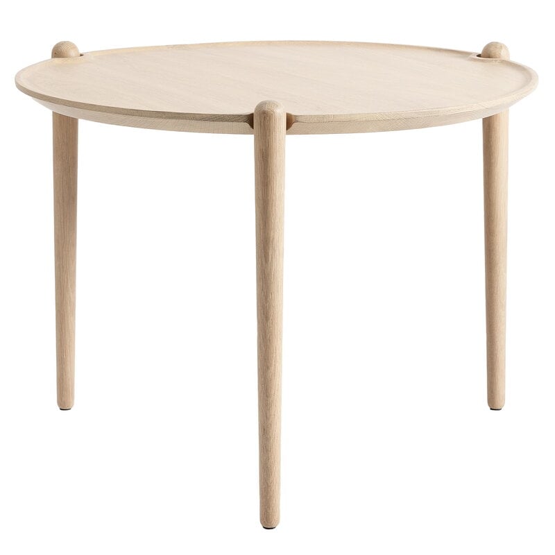Design House Stockholm Aria coffee table, 60 cm, high, light oak ...