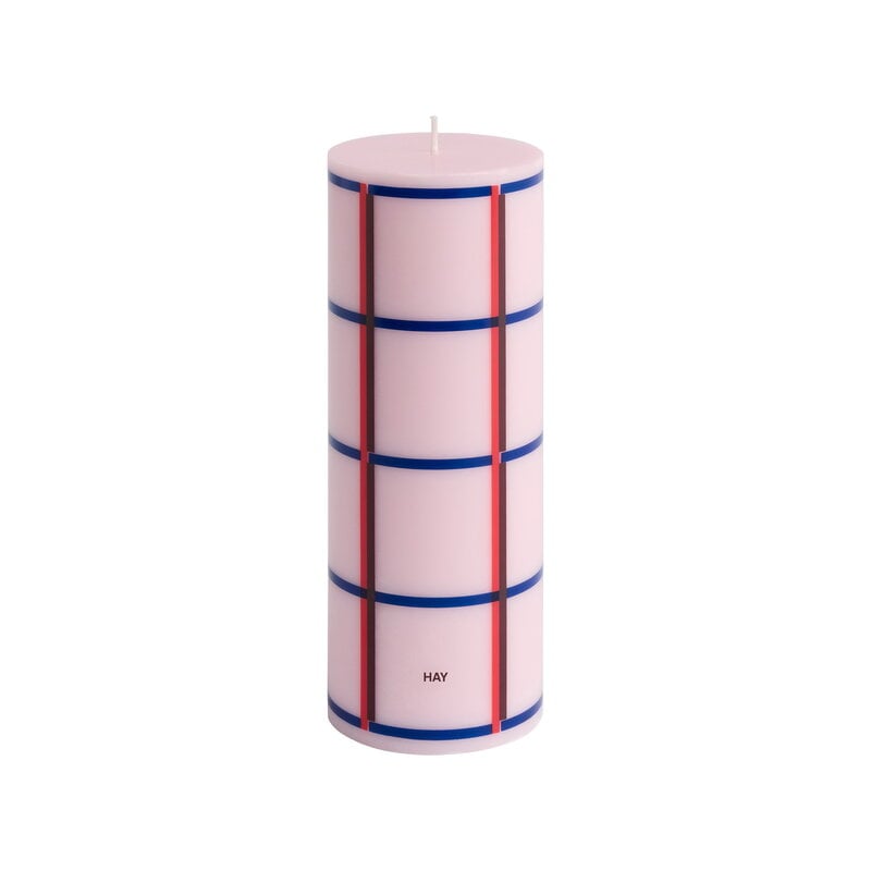 HAY Column candle, M, light pink - red - bordeaux - dark blue | Finnish ...