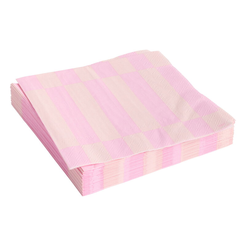 HAY Pattern napkins, lunch, set of 20, light pink - rose | Finnish ...