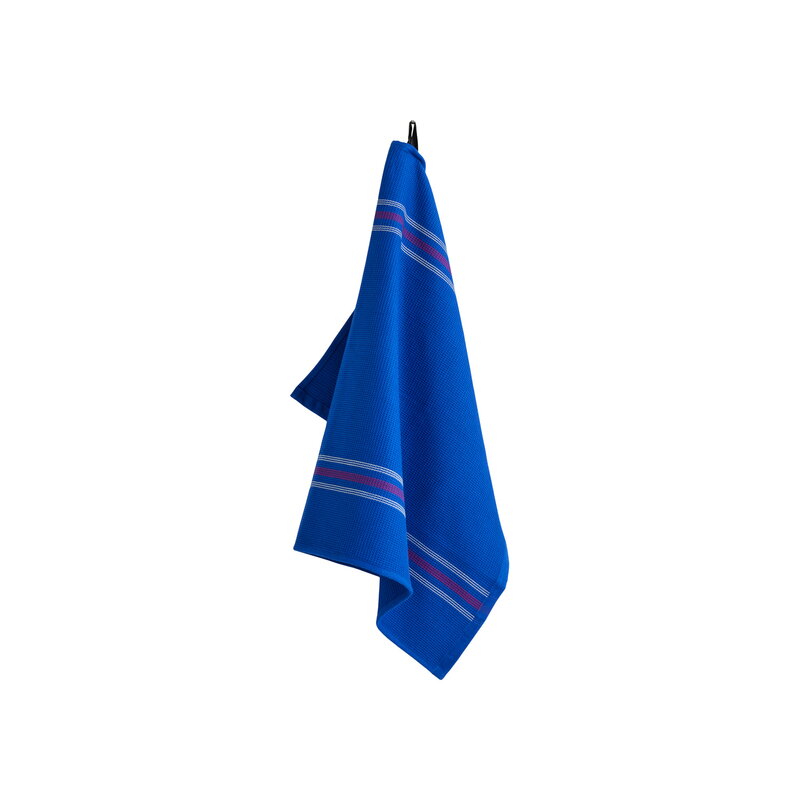 HAY Canteen Keitti pyyhe 52 X 80 Cm Blue And Fuchsia Finnish Design