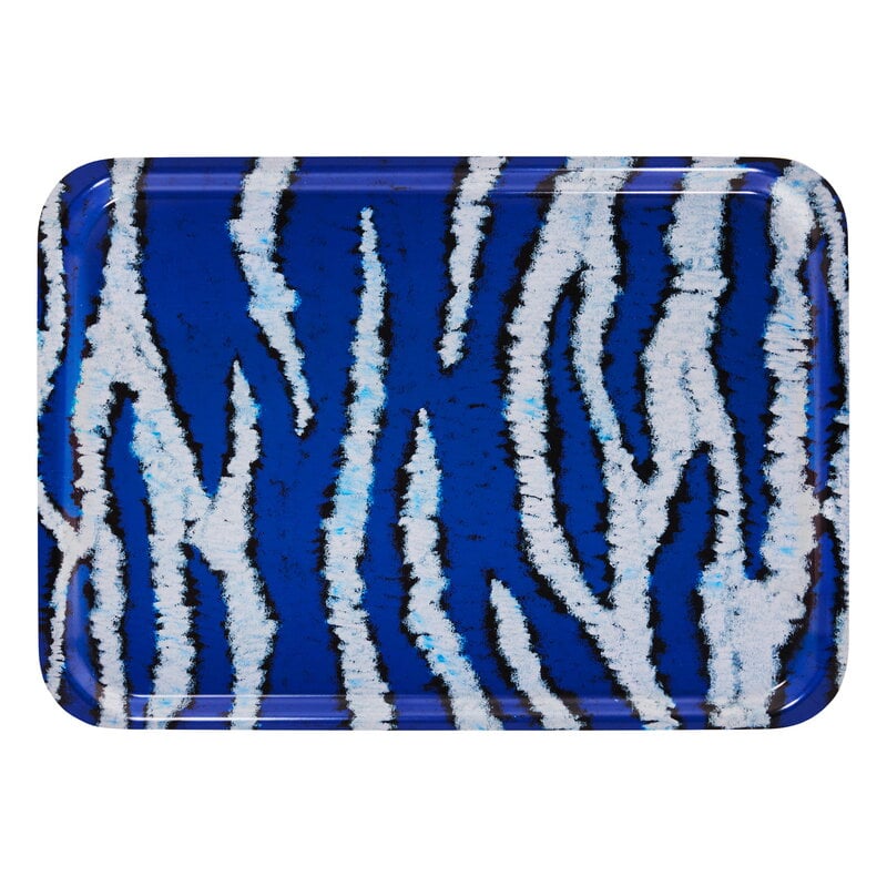 Hem Monster rectangular tray, M, ultramarine blue - white | Finnish ...