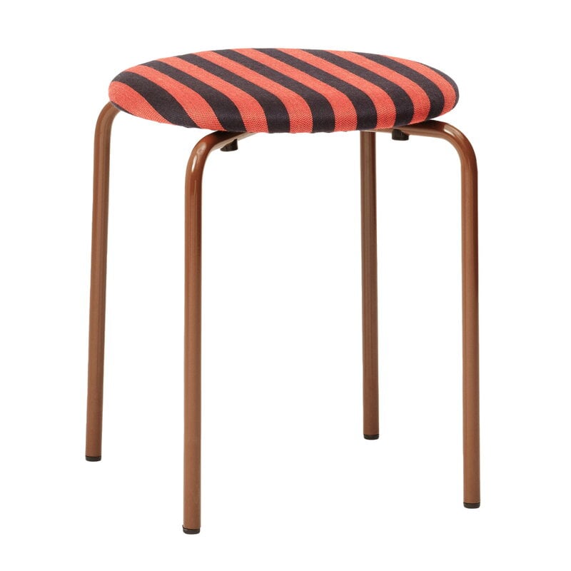 Lepo Product Moderno, jakkara, brown - red-navy fabric | Finnish Design ...