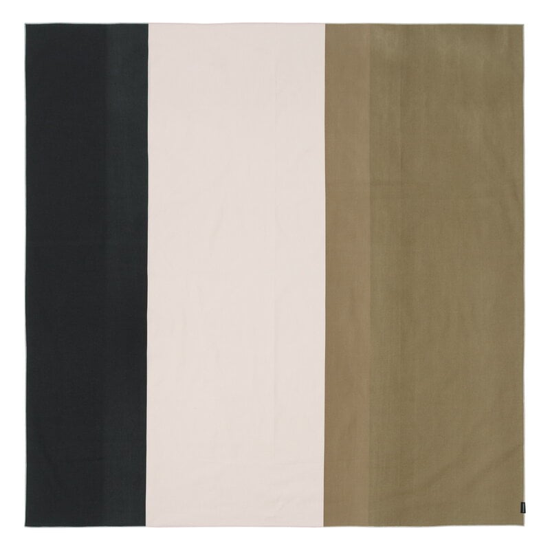 Marimekko Hennika tablecloth, 140 x 140 cm, light pink - charcoal - sand | Finnish Design Shop
