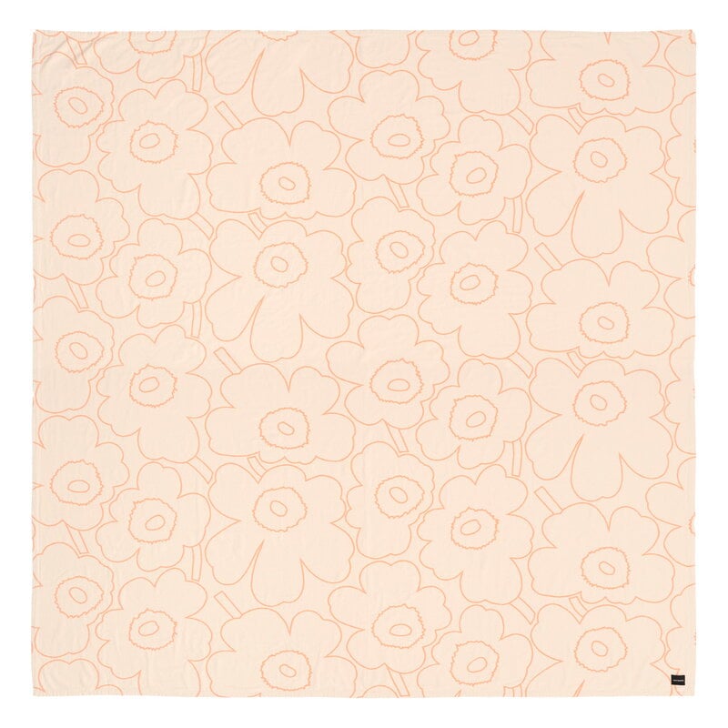 Marimekko Piirto Unikko päiväpeite, luonnonvalkoinen - persikka ...