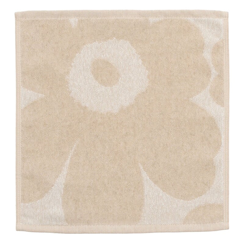 Marimekko Unikko toalla mini 30 x 50 cm, blanco roto - lino | Finnish ...