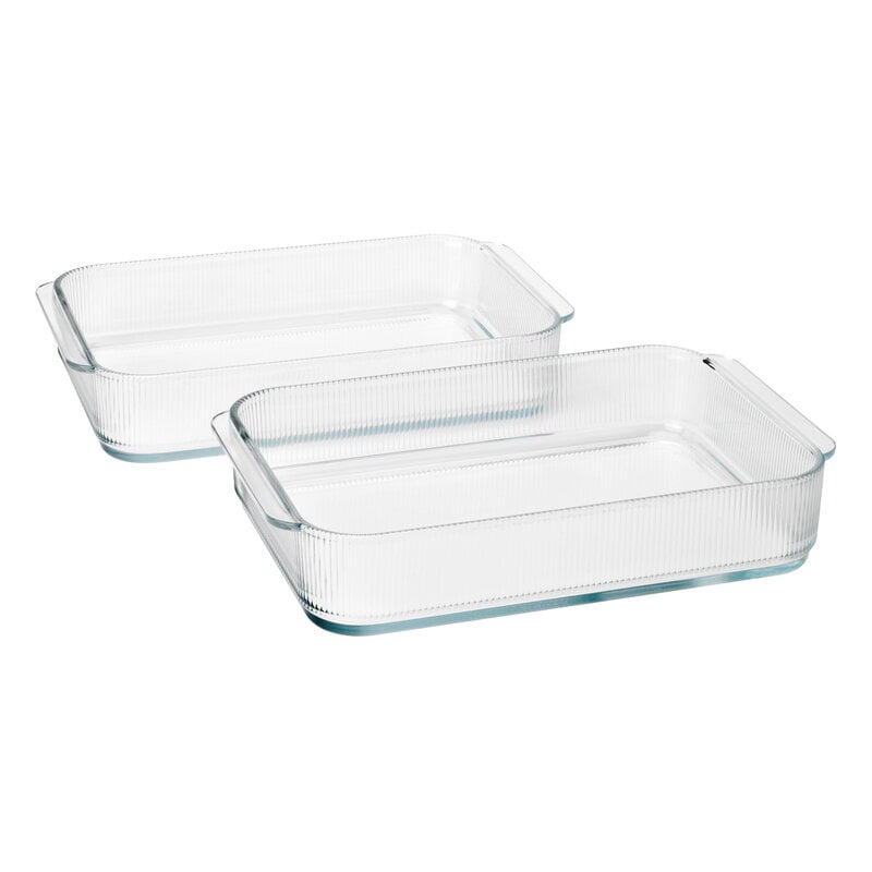 Stelton Pilastro ovenproof dish, 33.1 cm, 2 pcs, clear | Finnish Design ...