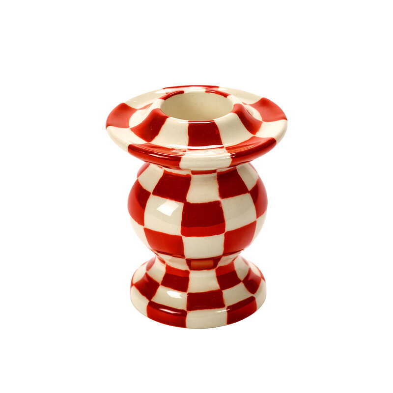 Serax Les Objets Mouleversants bougeoir No. 2, rouge - blanc | Finnish ...