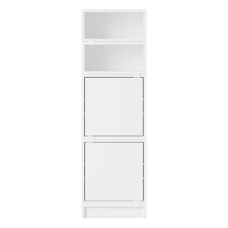 Muuto Stacked Office Storage, configuration 4, white | Finnish Design Shop