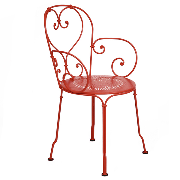 Fermob 1900 armchair, poppy | Pre-used design | Franckly