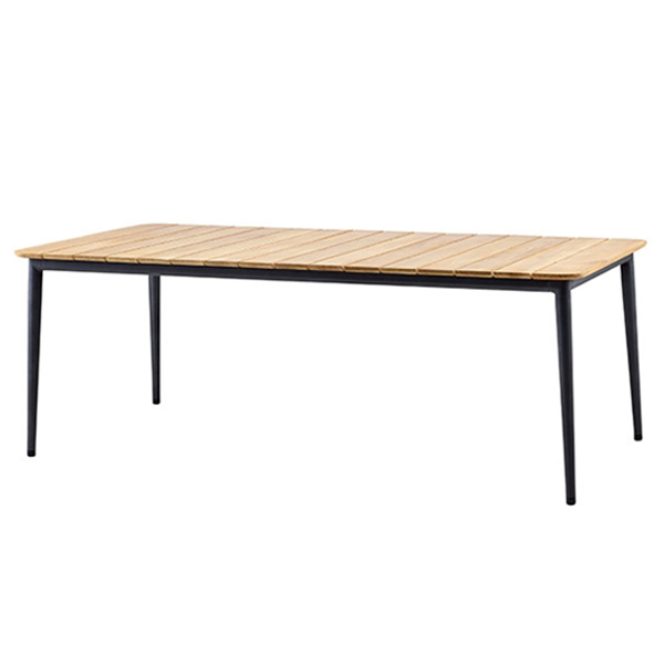 Cane-line Core table, teak/aluminium | Pre-used design | Franckly
