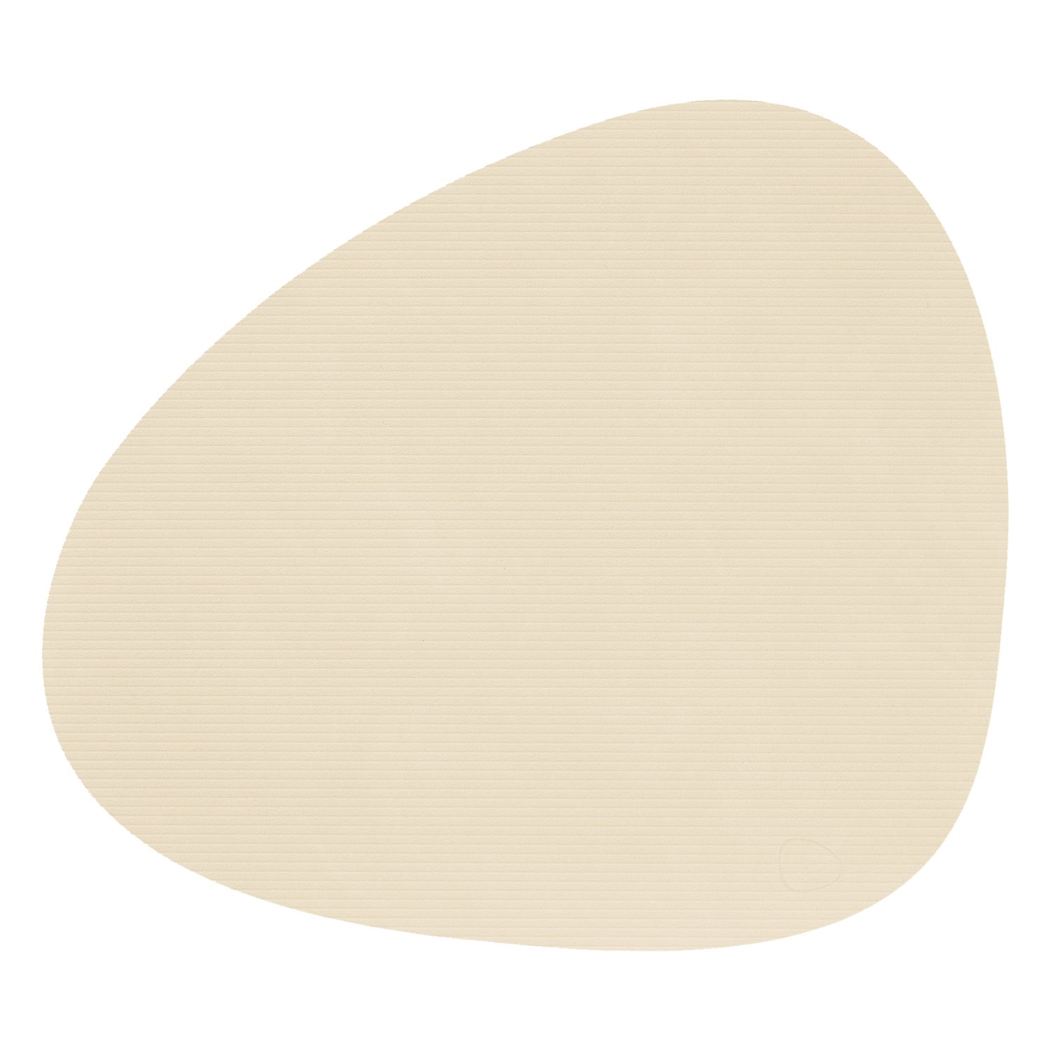 LIND DNA Curve table mat, 37 x 44 cm, vanilla Corduroy leather ...
