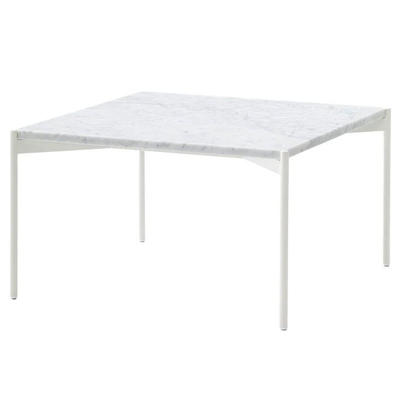 Adea Plateau coffee table, 60 x 60 cm, white marble | Pre-used design ...