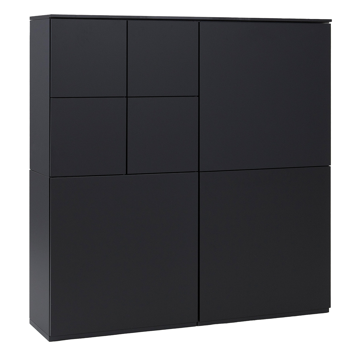 Lundia Fuuga Cabinet With Doors 128 X 132 Cm Black Pre used Design
