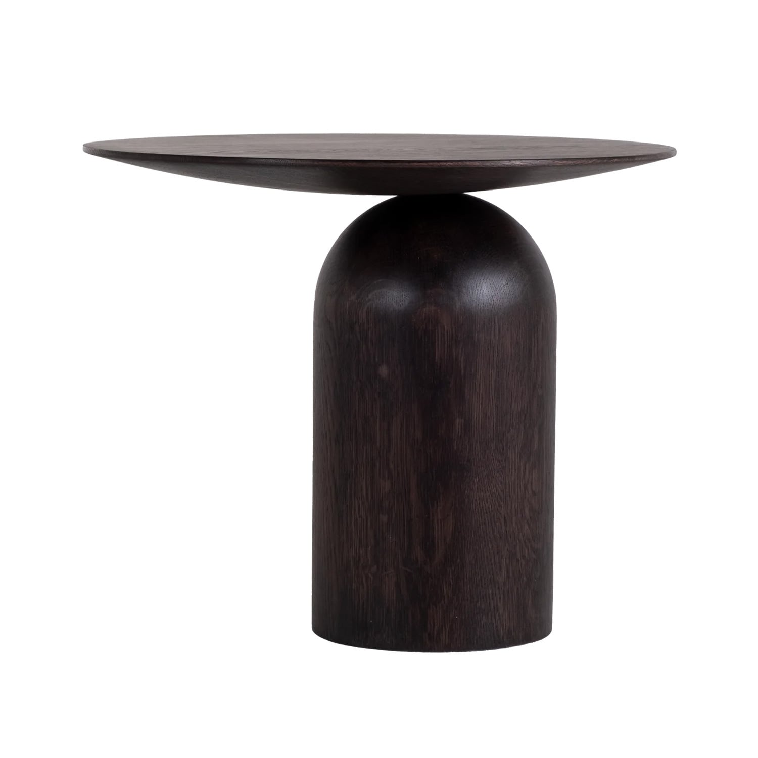 Basta Disco side table, low, dark oak | Pre-used design | Franckly