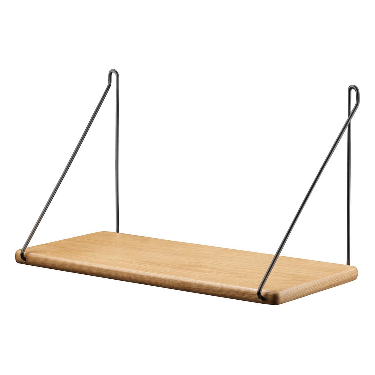 B145 Hylly 20 X 45 Cm Lakattu Tammi Musta Finnish Design Shop