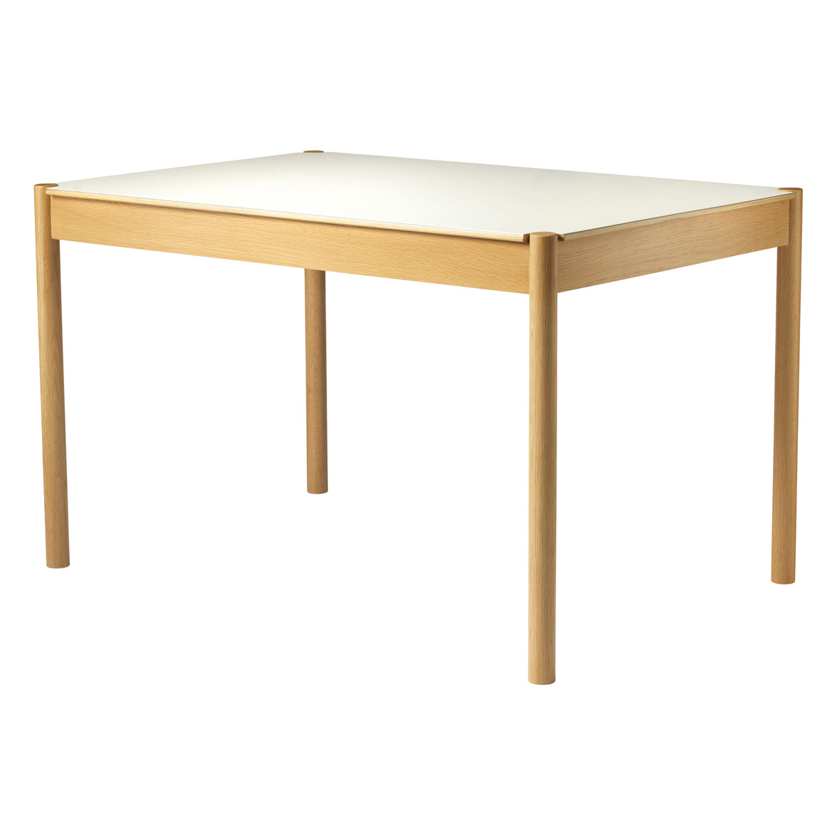 FDB M bler C44 Dining Table 80 X 120 Cm Oak Light Grey Linoleum