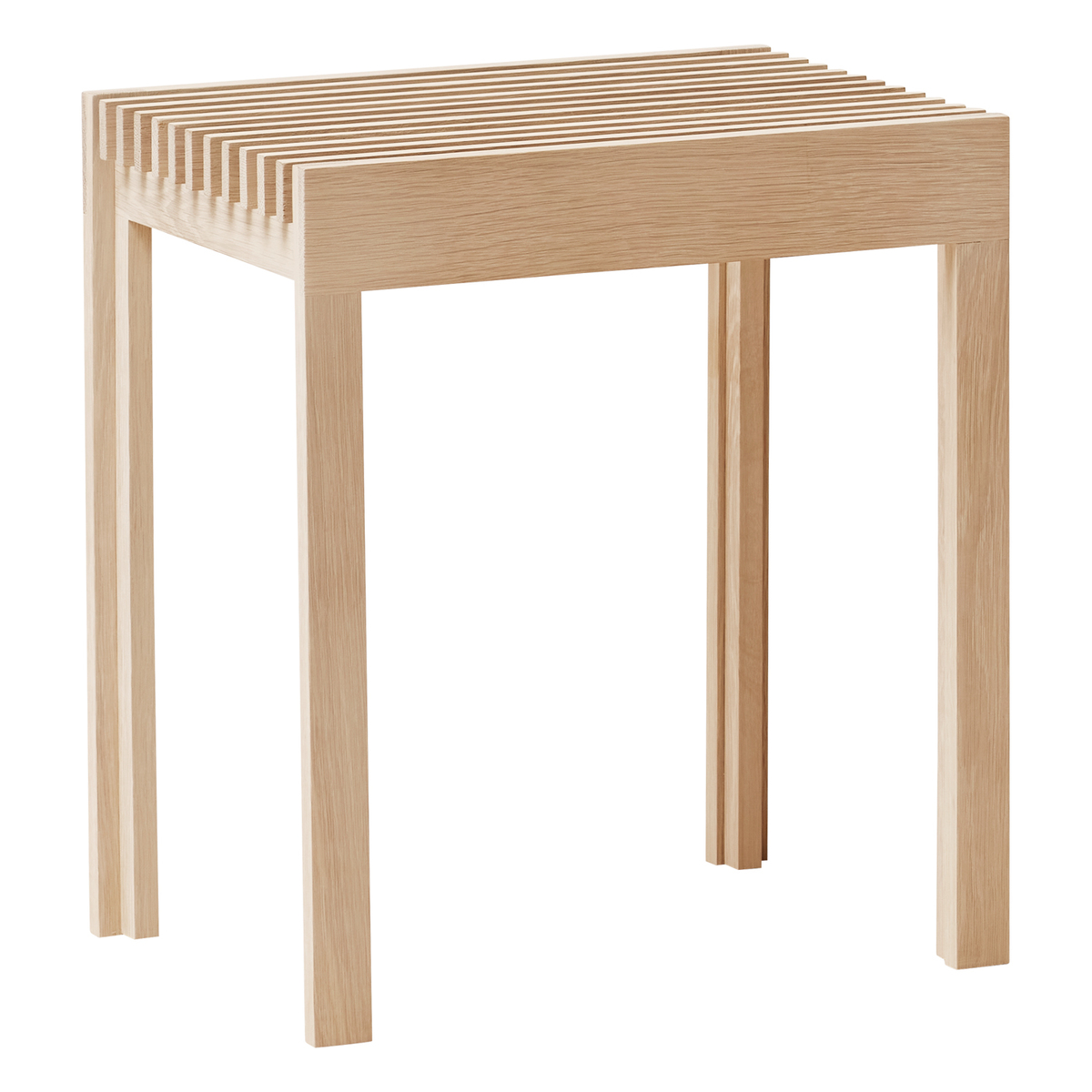 Form Refine Lightweight Stool White Oiled Oak Pre used Design 