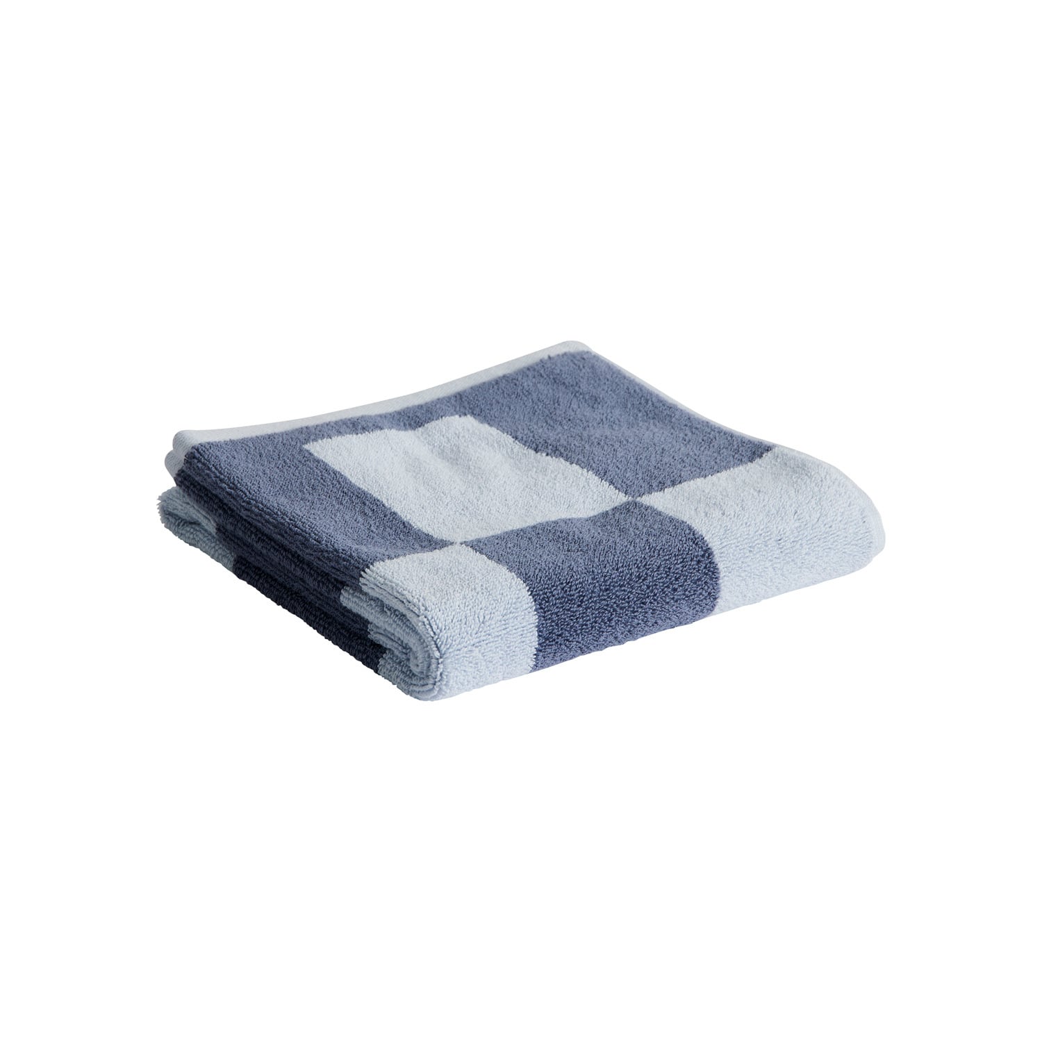 HAY Check käsipyyhe, 50 x 90 cm, siniharmaa | Finnish Design Shop