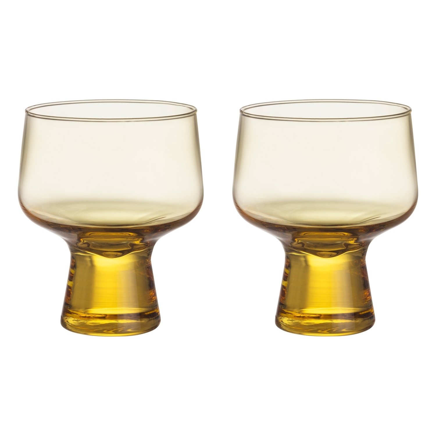 Iittala Solare goblet, 29 cl, 2 pcs, fire yellow | Pre-used design | Franckly