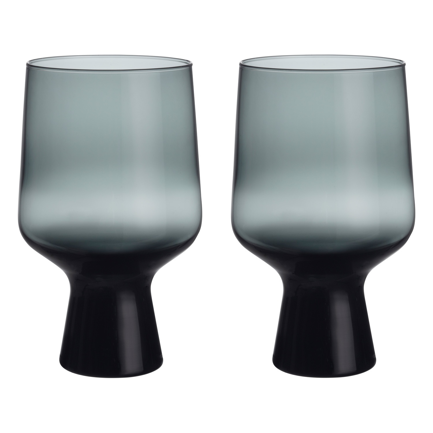 Iittala Solare goblet, 40 cl, 2 pcs, steel grey | Finnish Design Shop