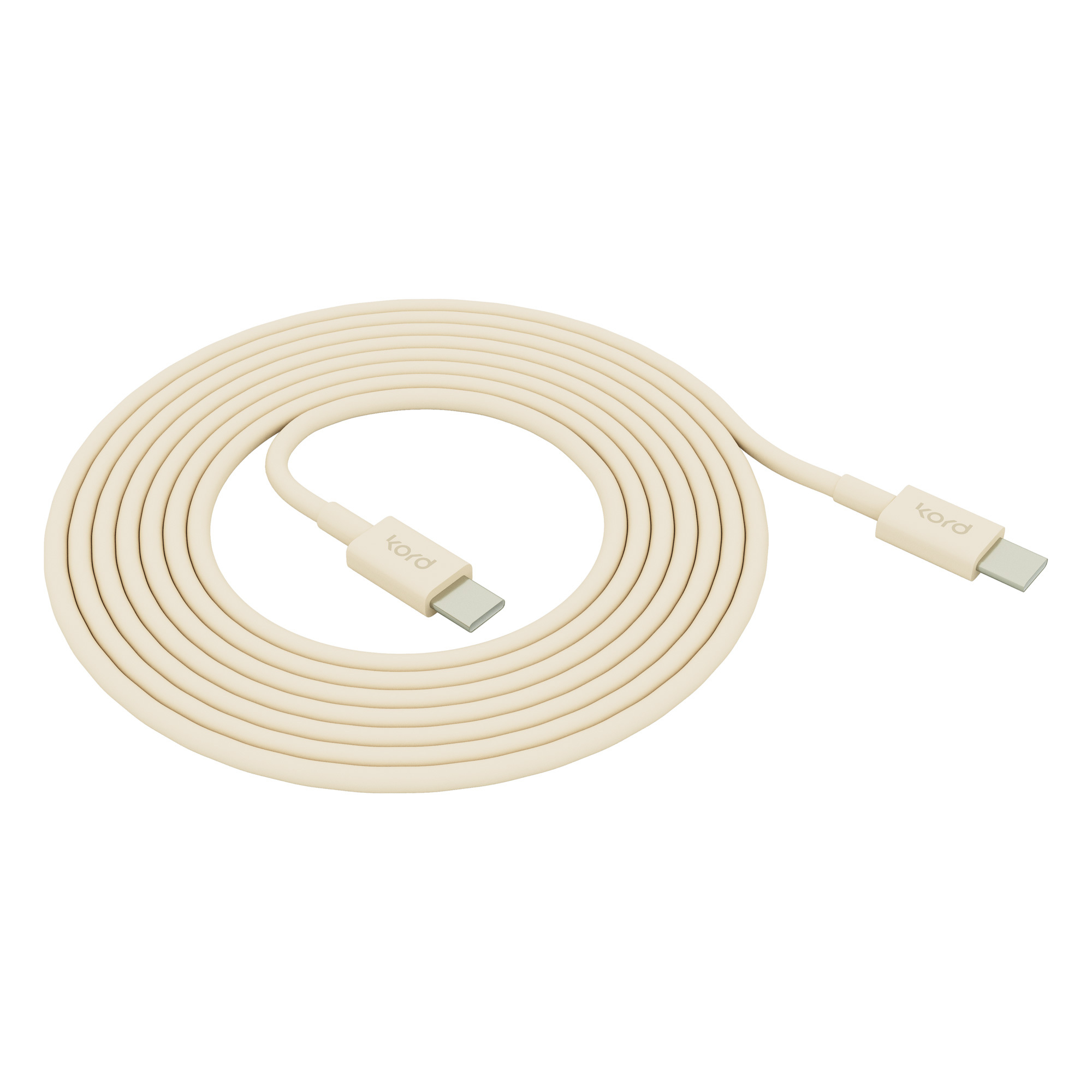 Kord Connect USB-C to USB-C charging cable, pearled ivory | Finnish ...