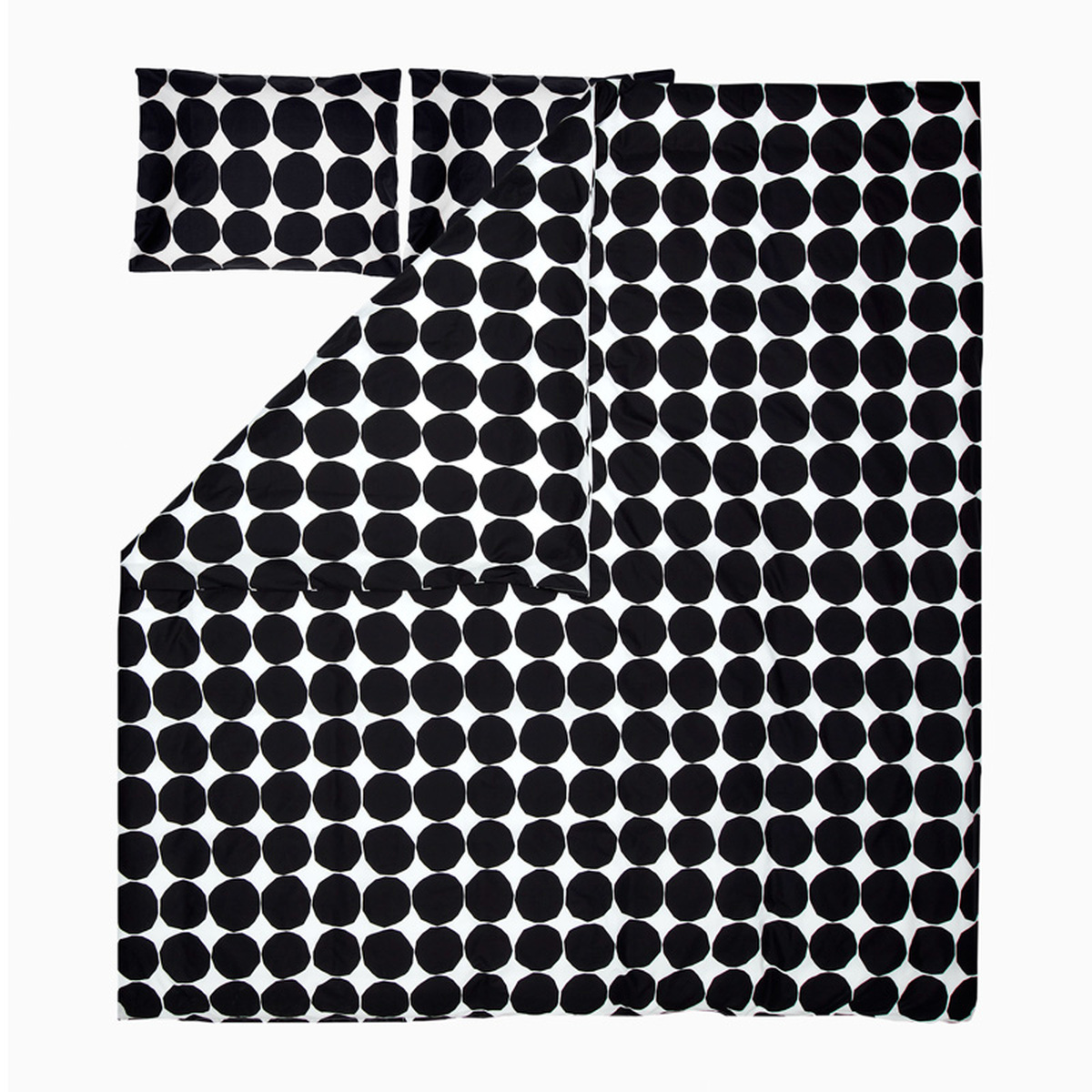 Marimekko Pienet Kivet Double Duvet Cover Set Black White Pre used