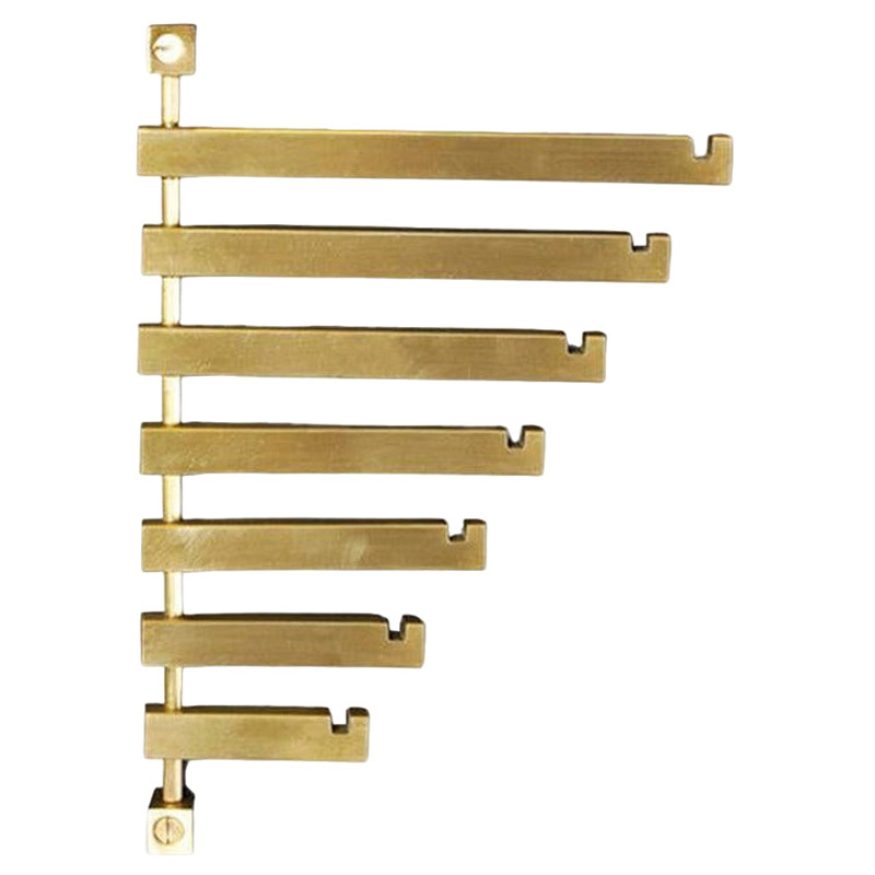 OX Denmarq Seven coat rack, brass | Pre-used design | Franckly